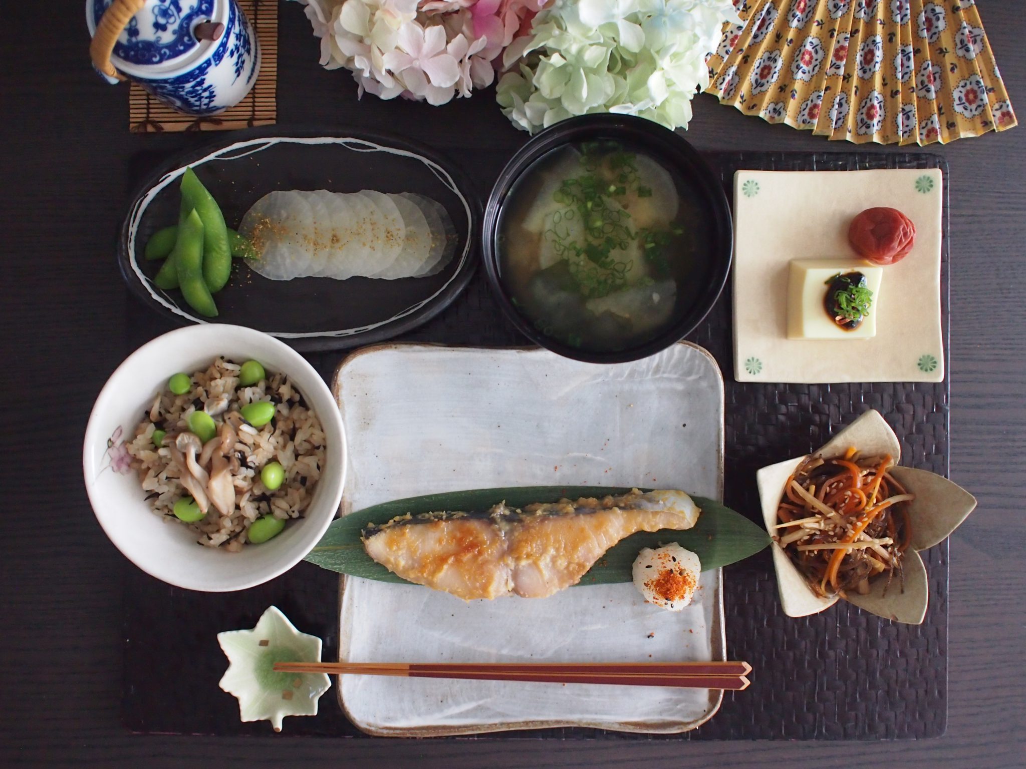 Sawara (Japanese Spanish Mackerel) Saikyo Yaki & Japanese Eating ...