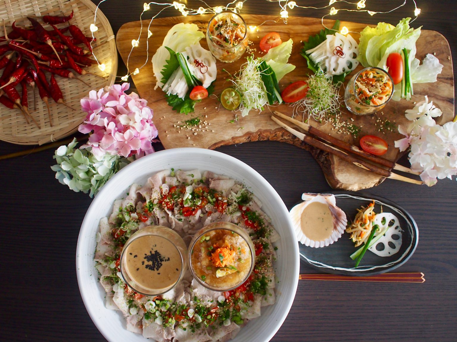 Recipe -Cold Shabu Shabu with Creamy Sesame Dressing & Momiji Oroshi ...