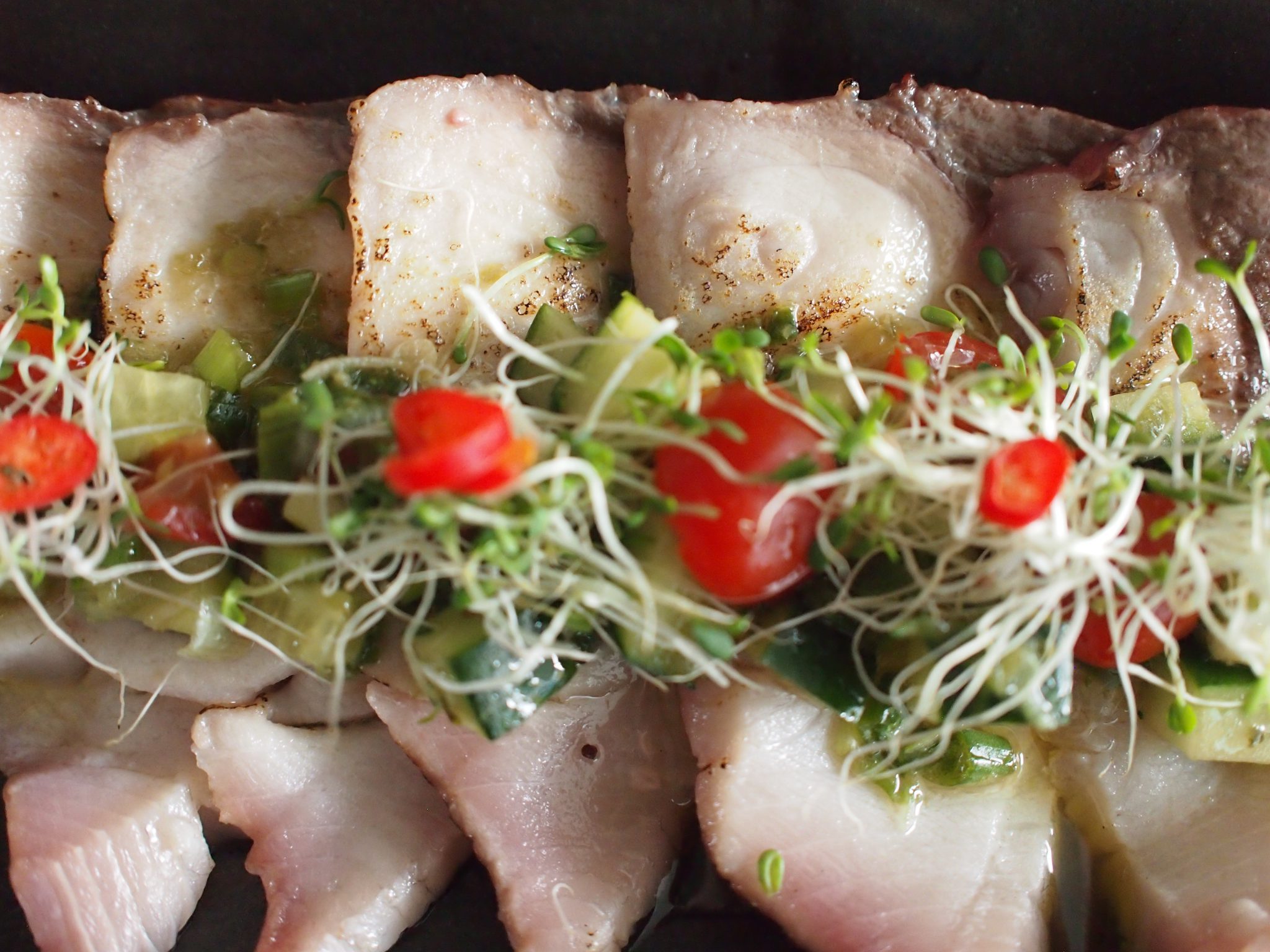 Sashimi Hamachi 2 Ways -Daikon Ponzu, Yuzu Kosho Dressing Ceviche-style ...