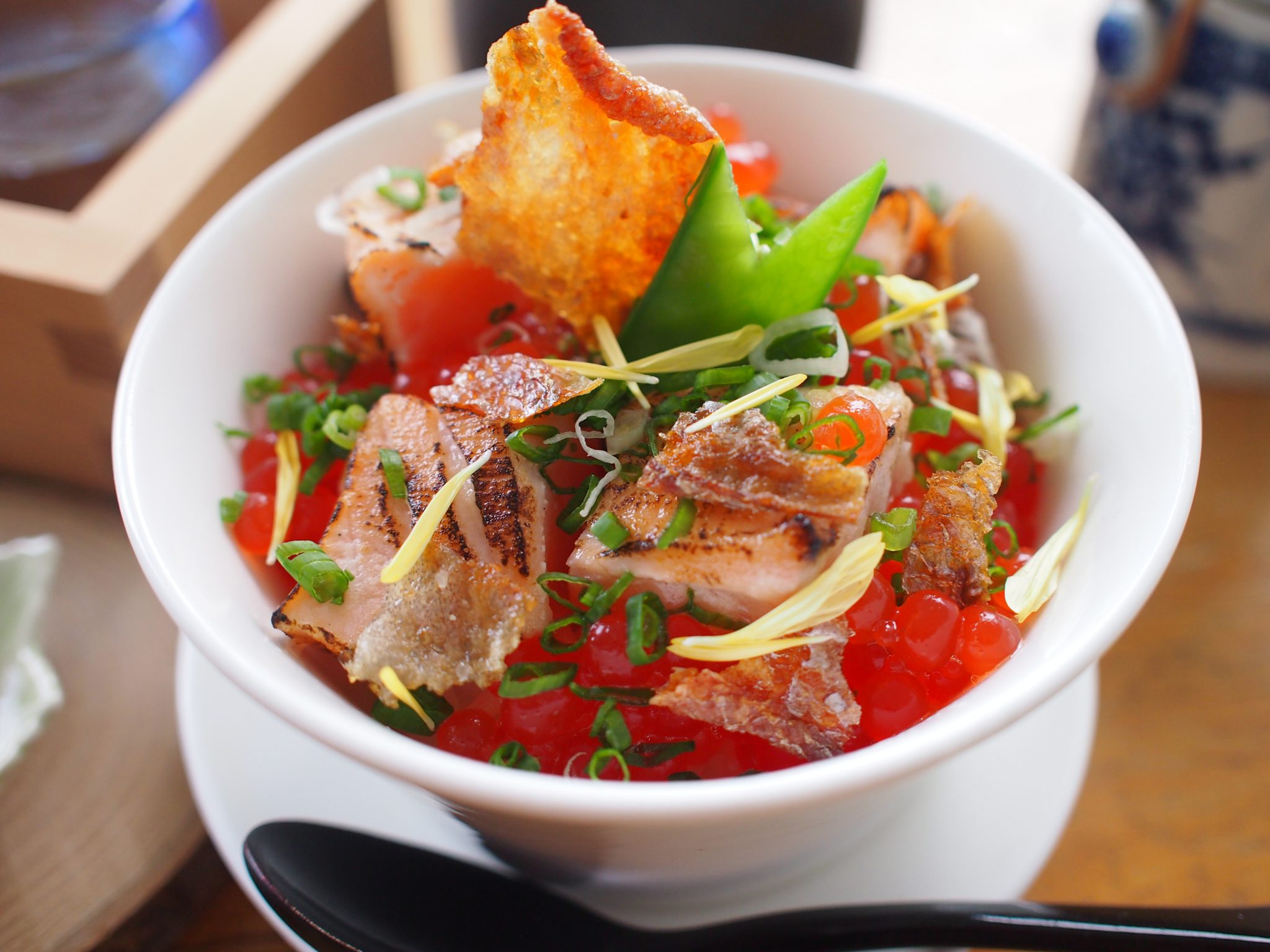 Smoked Salmon & Avocado with Yuzu Kosho Paste, Charred Sashimi Salmon ...