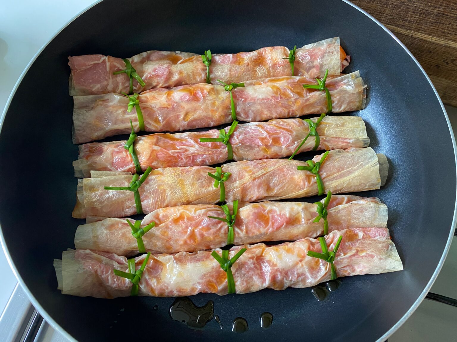 Yuba (soya bean skin) Wrapped Kimchi Pork, Tofu Salad – Naoko's Kitchen