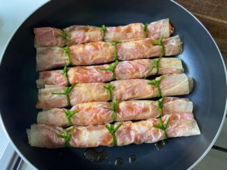 Yuba (soya bean skin) Wrapped Kimchi Pork, Tofu Salad – Naoko's Kitchen